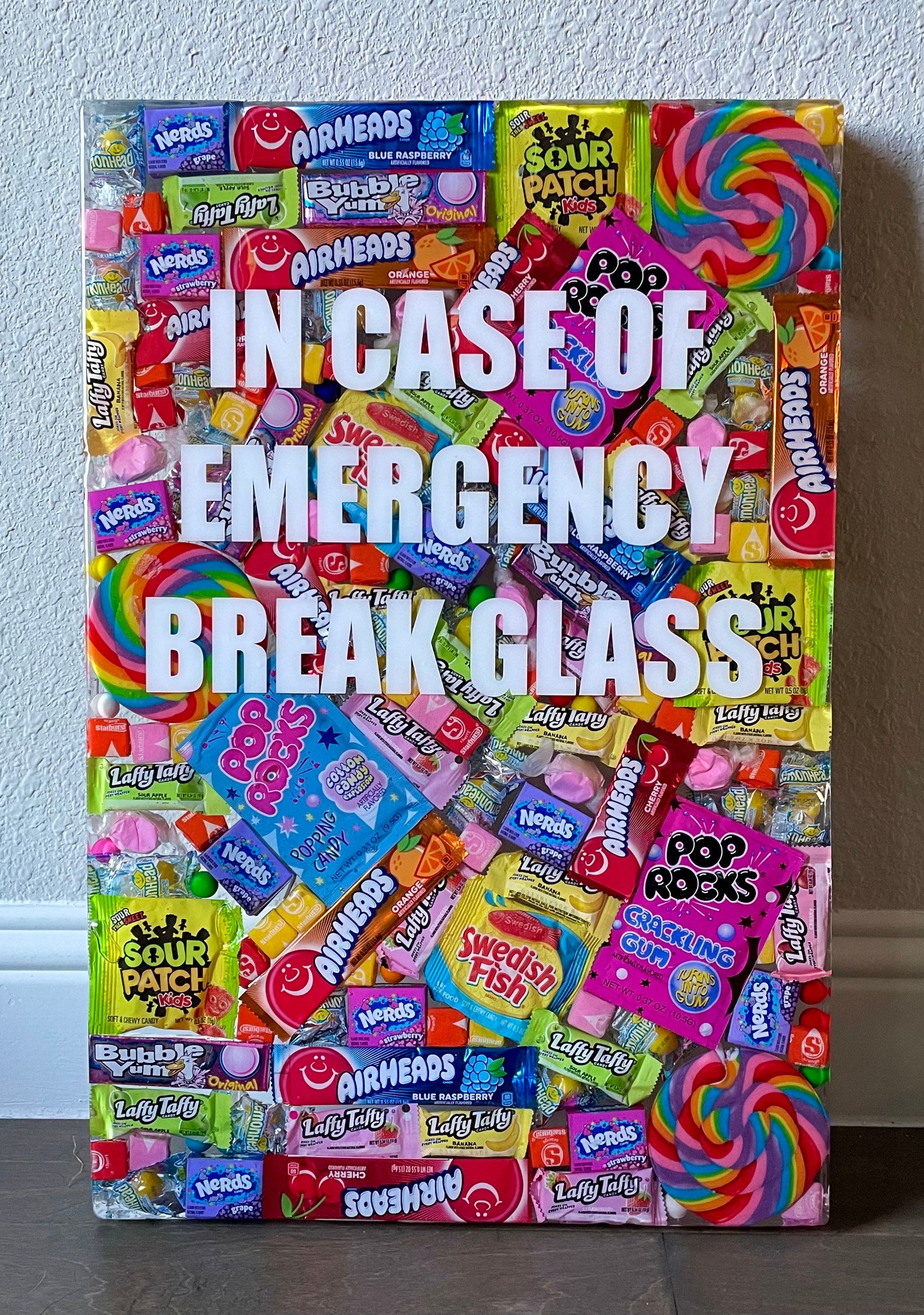 Custom Candy Wall Art Resin Large - Etsy