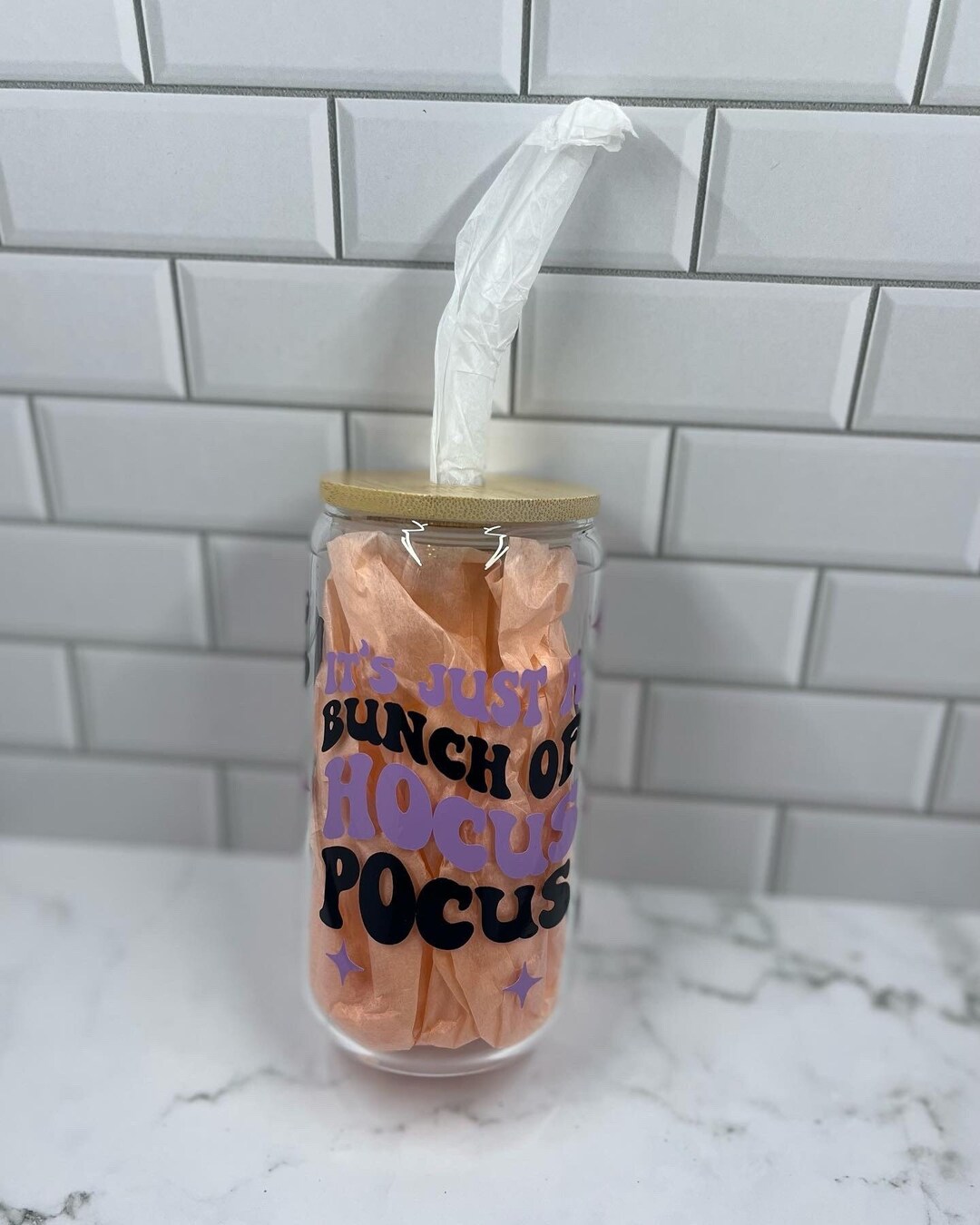 16 Oz Its Just a Bunch of Hocus Pocus Glass Beer Can Libby - Etsy