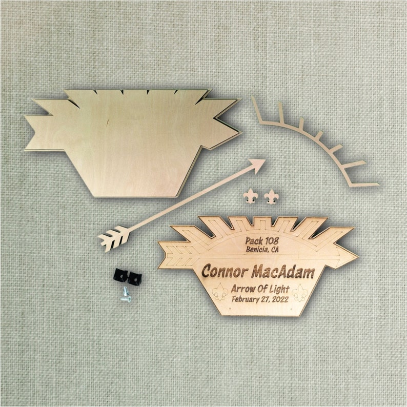 Arrow of Light Plaque Kit | Arrow of Light Awards Kit | Arrow of Light ...