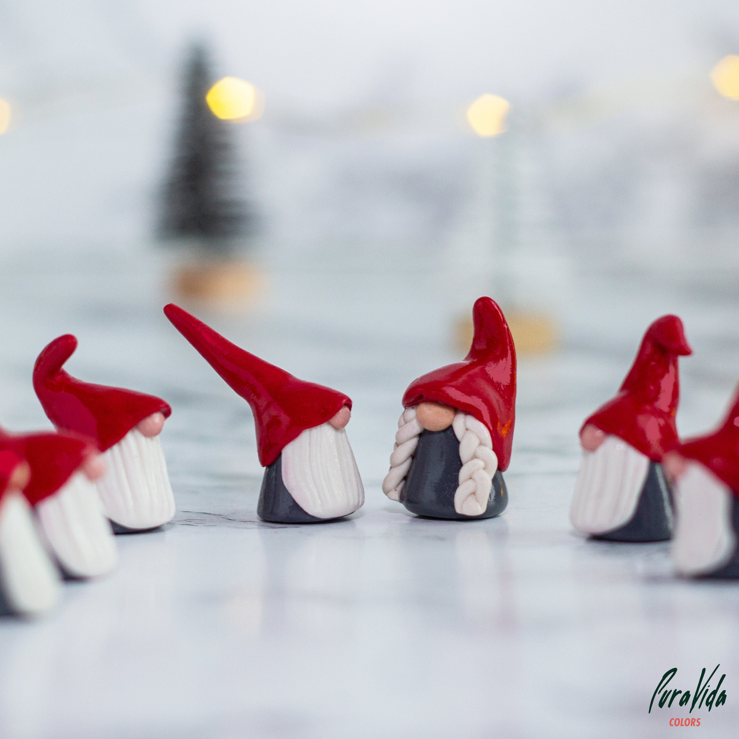 Miniature Gnome, Swedish Tomte, Norwegian Nisse, Polymer Clay - Etsy