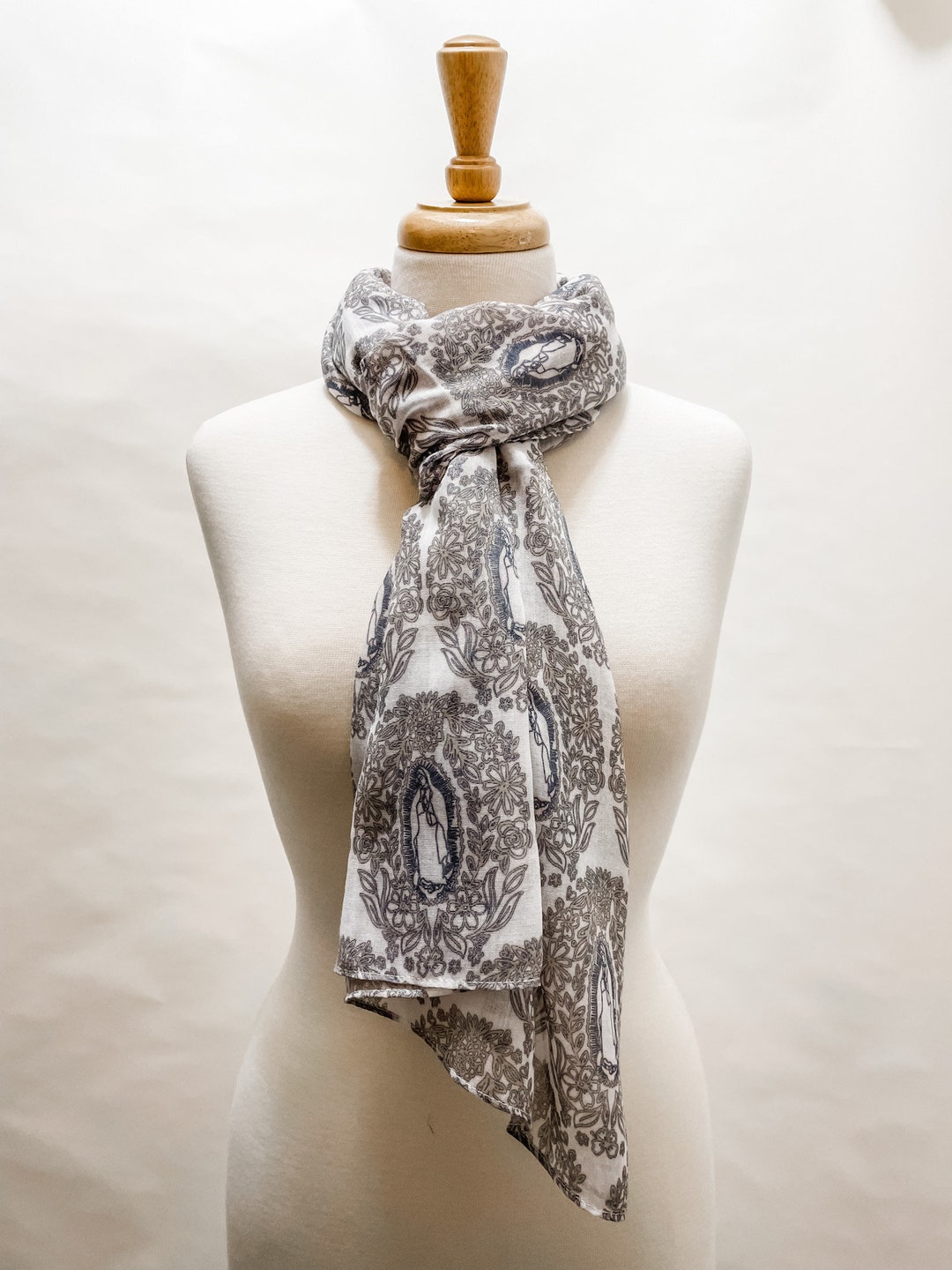 Our Lady of Guadalupe Mothers Day Scarf Catholic Scarf Scarf With ...