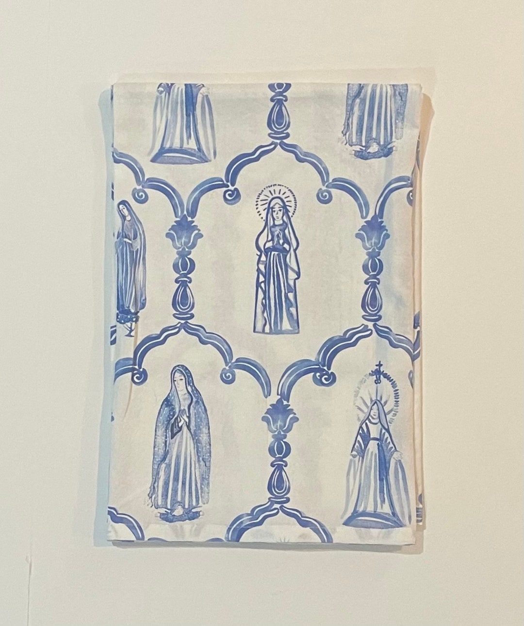 Catholic Mary Apparition Hand Towels | Blue & White Set of 2 - Etsy