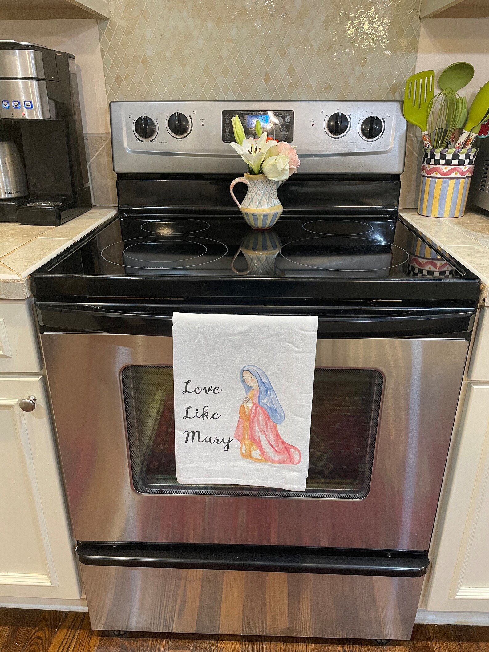 Love Like Mary Serve Like Martha Catholic Hand Towels | Mary and Martha ...