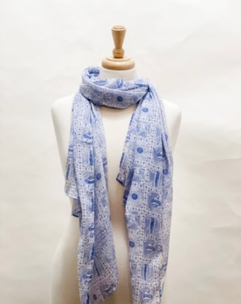 Fatima Tile Catholic Scarf | Catholic Mary Scarf Adorned With ...
