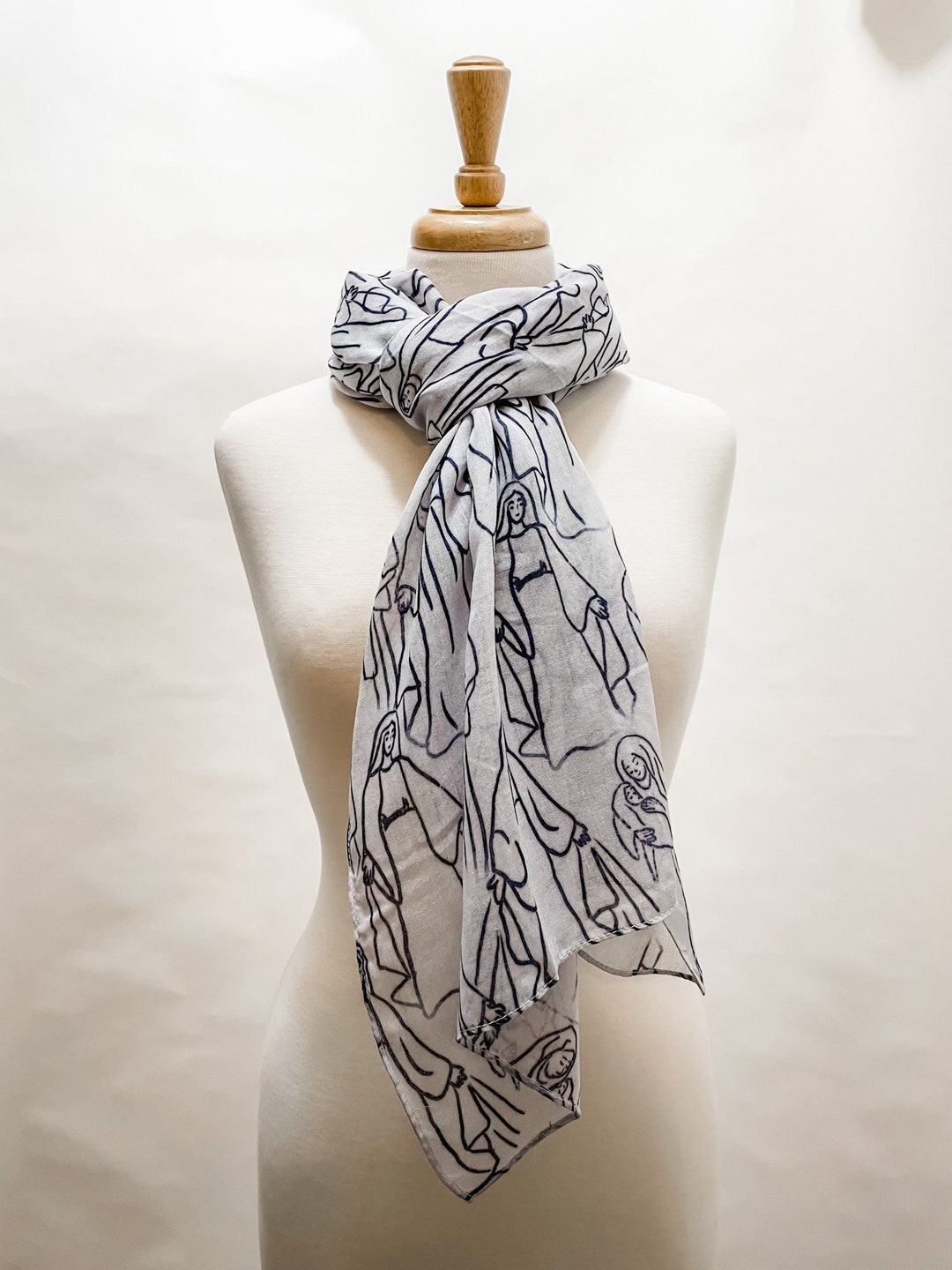 Blessed Mother Scarf | Mother of God Scarf | Mother’s Day Scarf ...