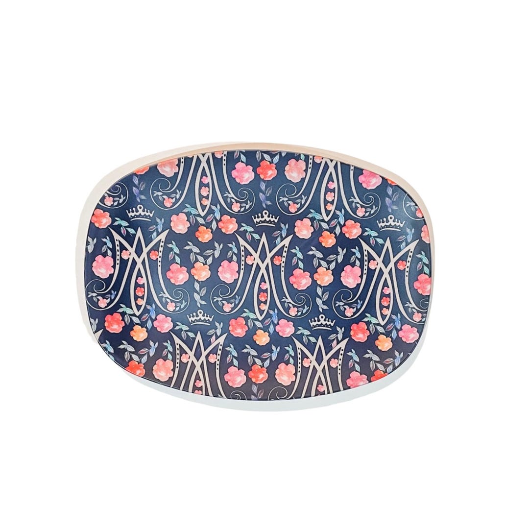 Auspice Maria Navy Blue Platter | Catholic Platter | Catholic Gift ...