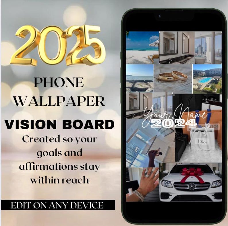 Virtual Vision Board 2025 - Etsy
