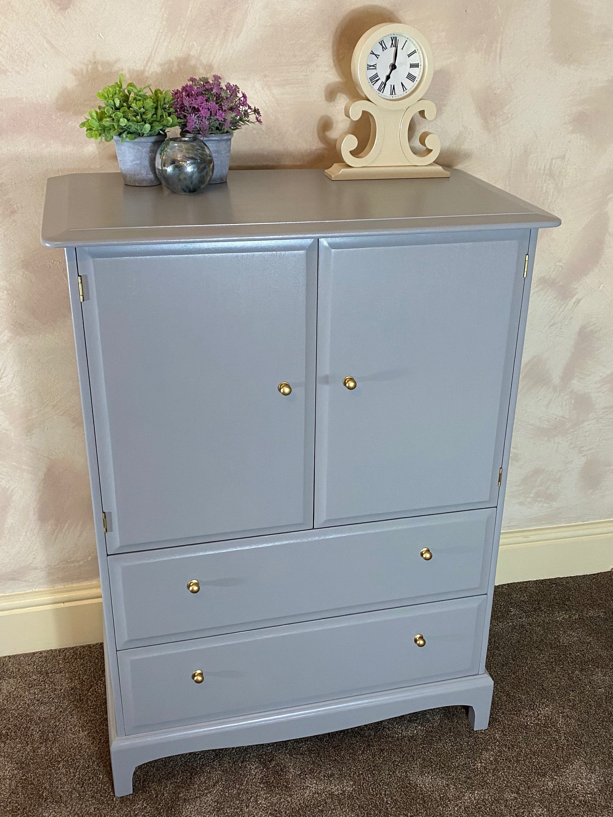 Stag Minstrel Linen Cupboard / Bathroom Cabinet / Hallway Unit - Etsy UK