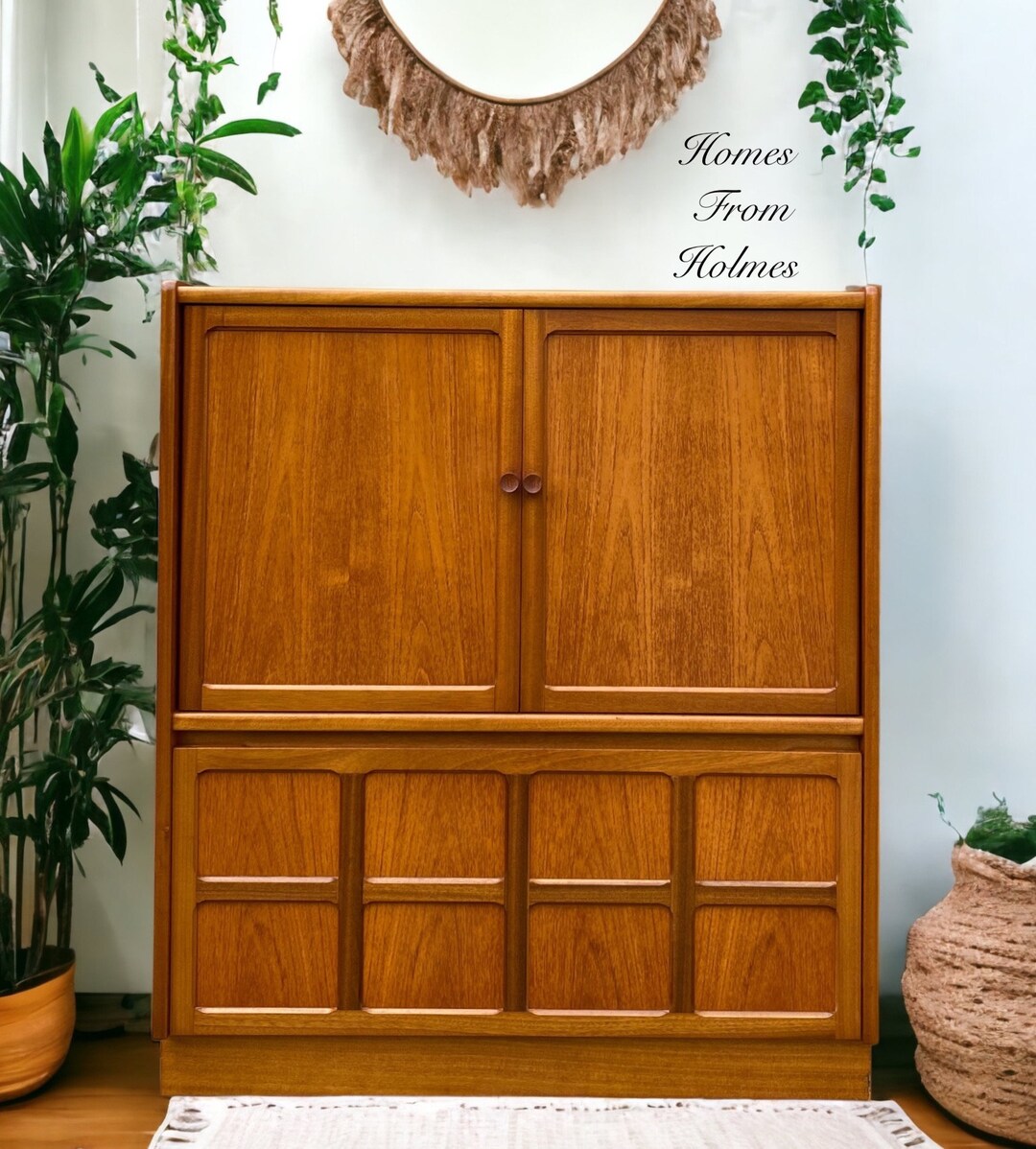 Mid Century Nathan Tv Cabinet / MCM / Teak Cabinet / Tv Unit / Retro ...