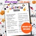Halloween Trivia Game Printable | Halloween Trivia Quiz Party Game ...