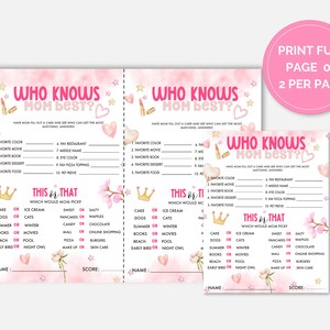 Who Knows Mom Best Game | How Well Do You Know Mommy Game| Mother's Day ...