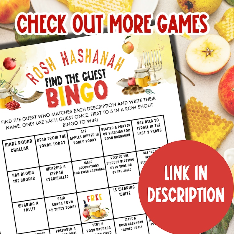 Rosh Hashanah Trivia Game | Jewish High Holiday Games | Rosh Hashanhah ...