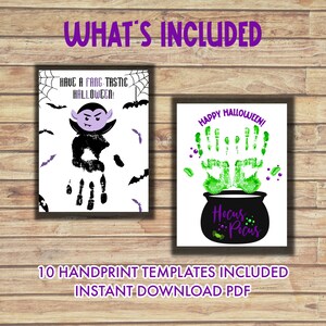 Halloween Handprint Art | Halloween Handprint Craft Bundle | Halloween ...