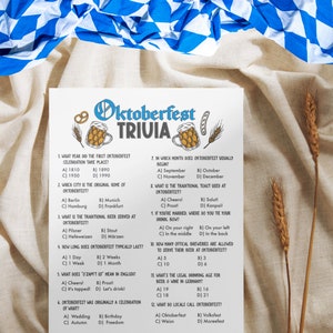 Oktoberfest Trivia | Oktoberfest Games | Beer Festival Game ...