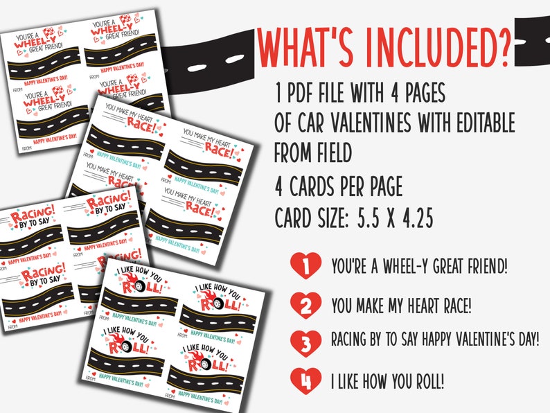 Hot Wheels Valentine Cards Printable | Matchbox Car Valentine Tags ...