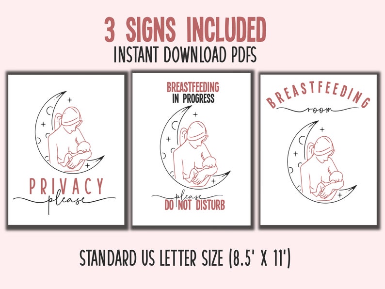 Breastfeeding Sign Printable for Work Office, Nursing Privacy Please ...