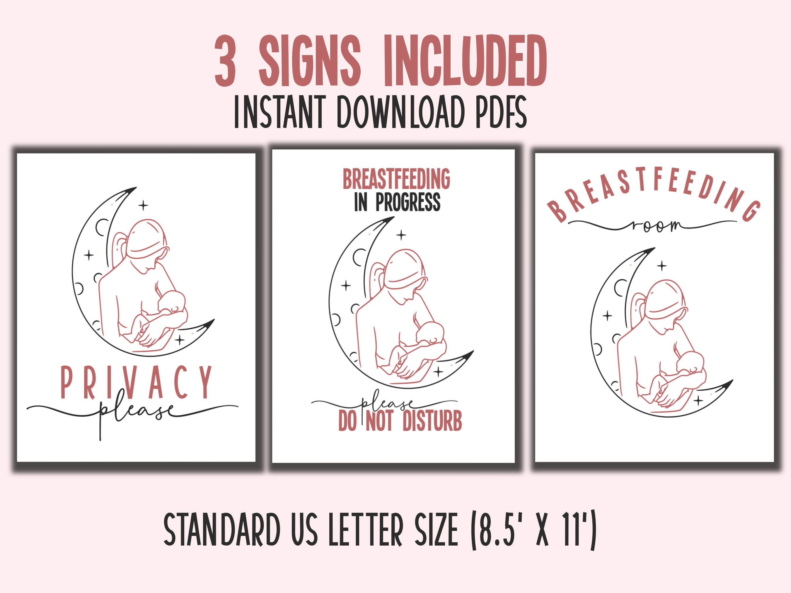 Breastfeeding Sign Printable for Work Office, Nursing Privacy Please ...
