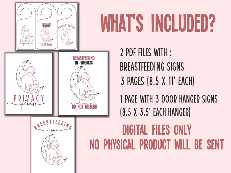 Breastfeeding Sign Printable for Work Office, Nursing Privacy Please ...