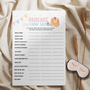 Pancake Party Game | Pancake Think Fast Game | Pancakes and Pajamas ...