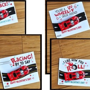 Hot Wheels Valentine Cards Printable | Matchbox Car Valentine Tags ...