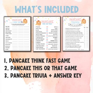 Pancake Party Games Bundle | Pancakes and Pajamas | Pancake Day Games ...