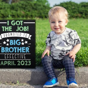 Promoted to Big Brother Announcement Sign, Editable Big Brother ...