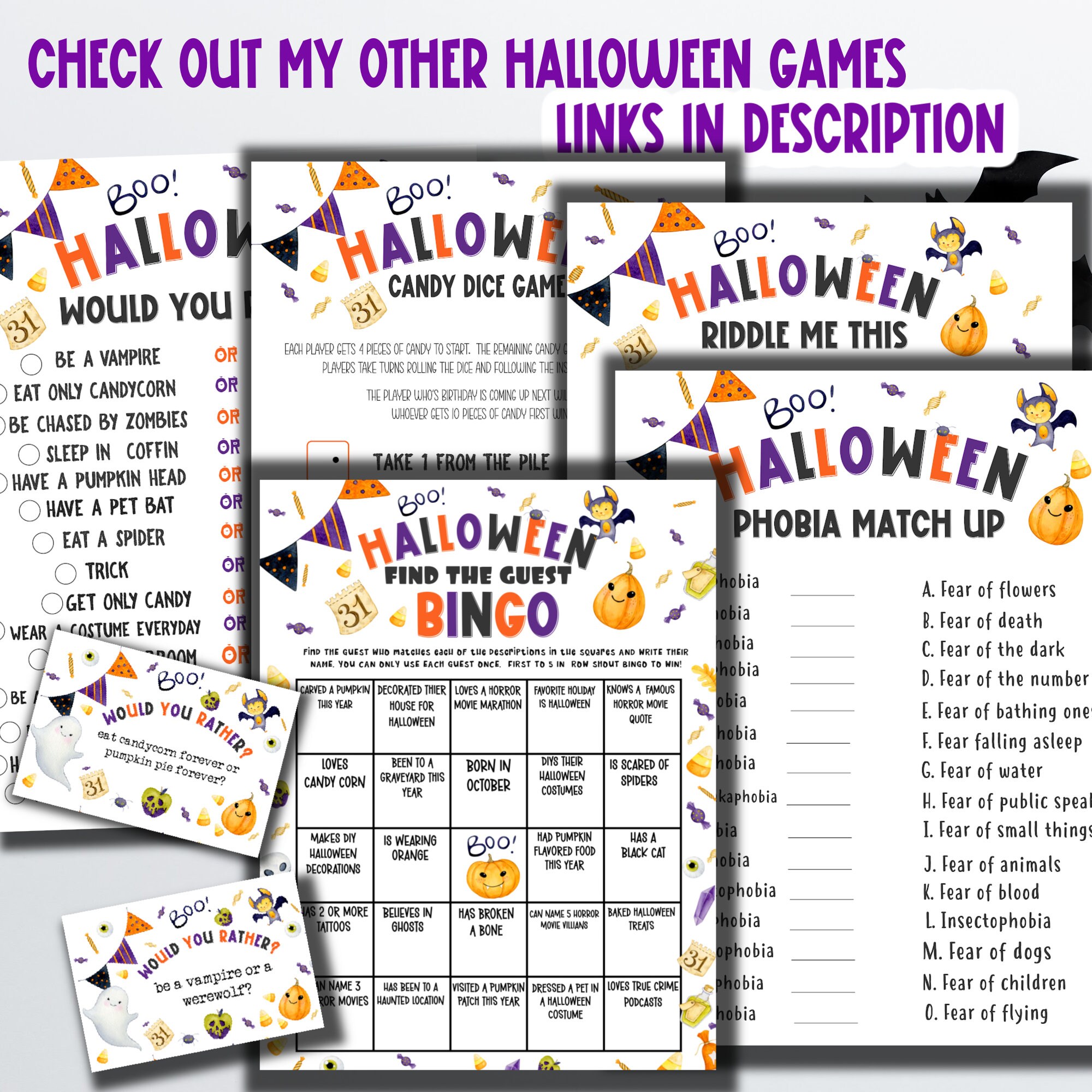 Halloween Finish the Phrase Game | Finish That Phrase Halloween Party ...