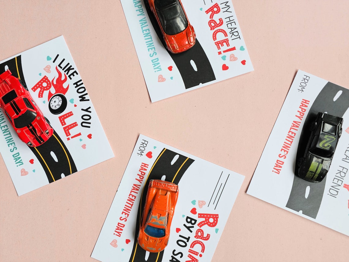 Hot Wheels Valentine Cards Printable | Matchbox Car Valentine Tags ...