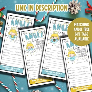 Angel Tree Fundraiser Flyer EDITABLE TEMPLATE | Giving Tree Flyer ...