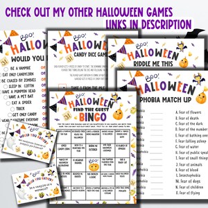 Halloween A to Z Game Printable | Halloween A-Z Party Game | Halloween ...
