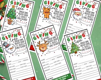 Giving Tree Gift Tag Flyer | Editable Christmas Charity Templates ...