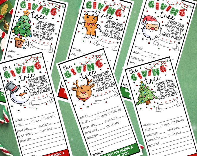 Holiday Gift Tags Etsy