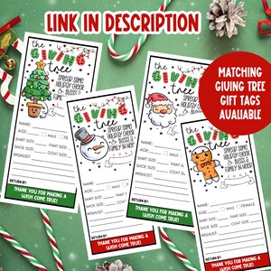 Giving Tree Fundraiser Flyer EDITABLE TEMPLATE | Christmas Giving Tree ...