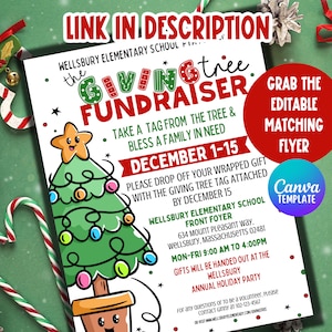 Giving Tree Gift Tag Editable | Angel Tree Gift Tag Christmas ...