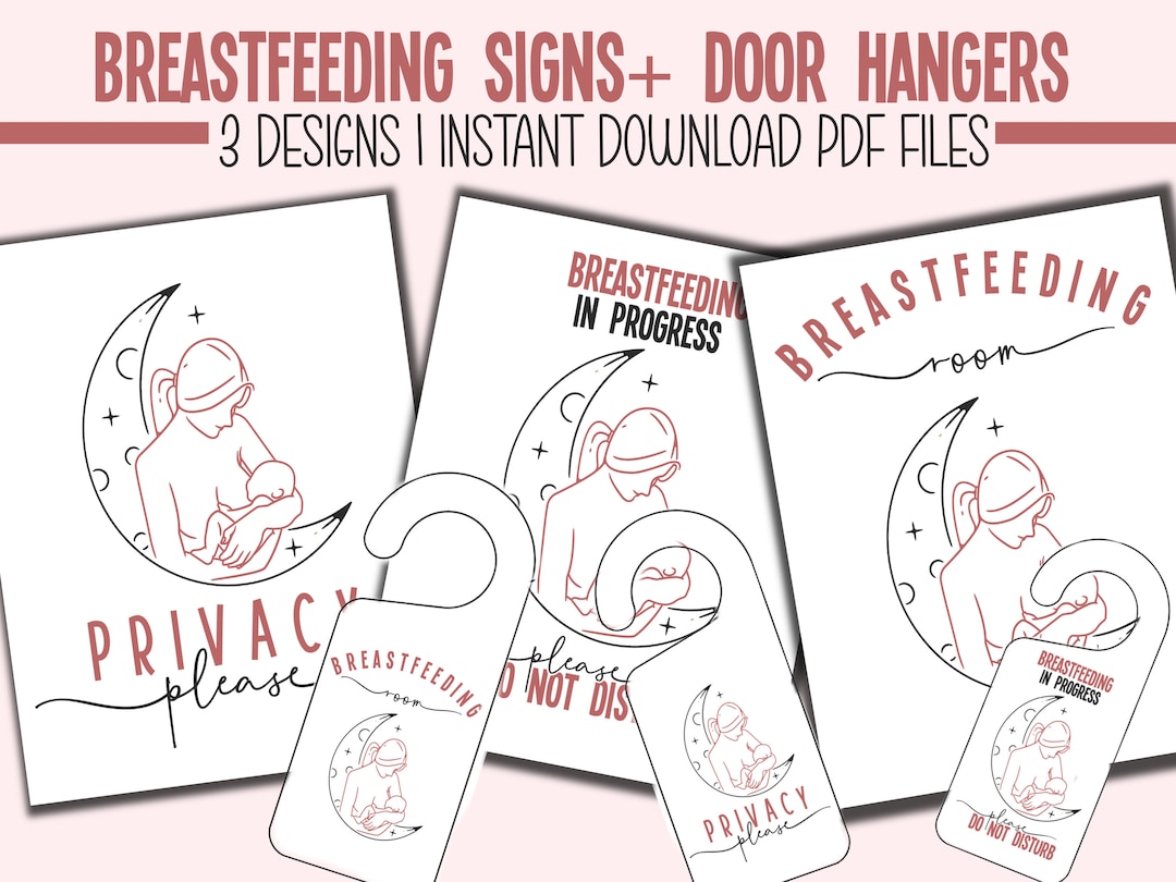 Breastfeeding Sign Printable for Work Office, Nursing Privacy Please ...
