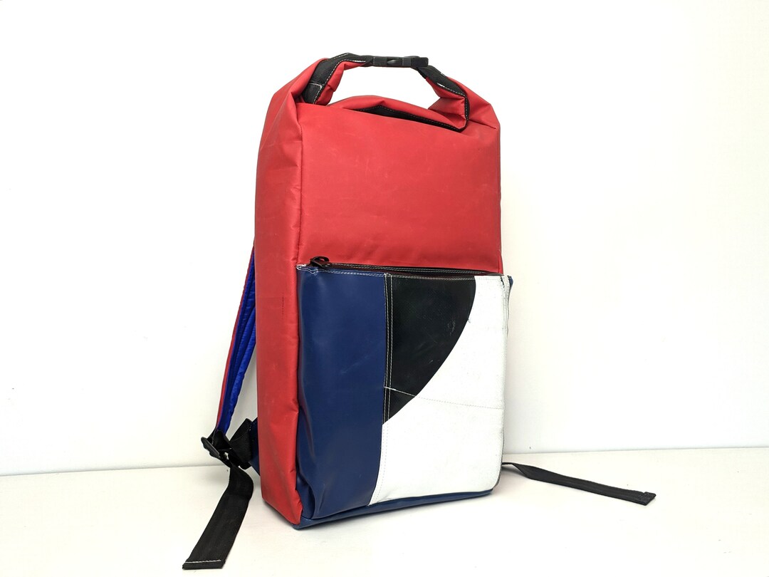 Upcycled Tarpaulin Rolltop Backpack M/L - Etsy