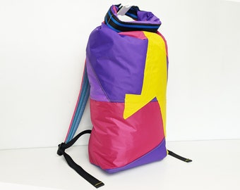 Upcycled From Hot Air Baloon and Boat Sail Rolltop Backpack - Etsy