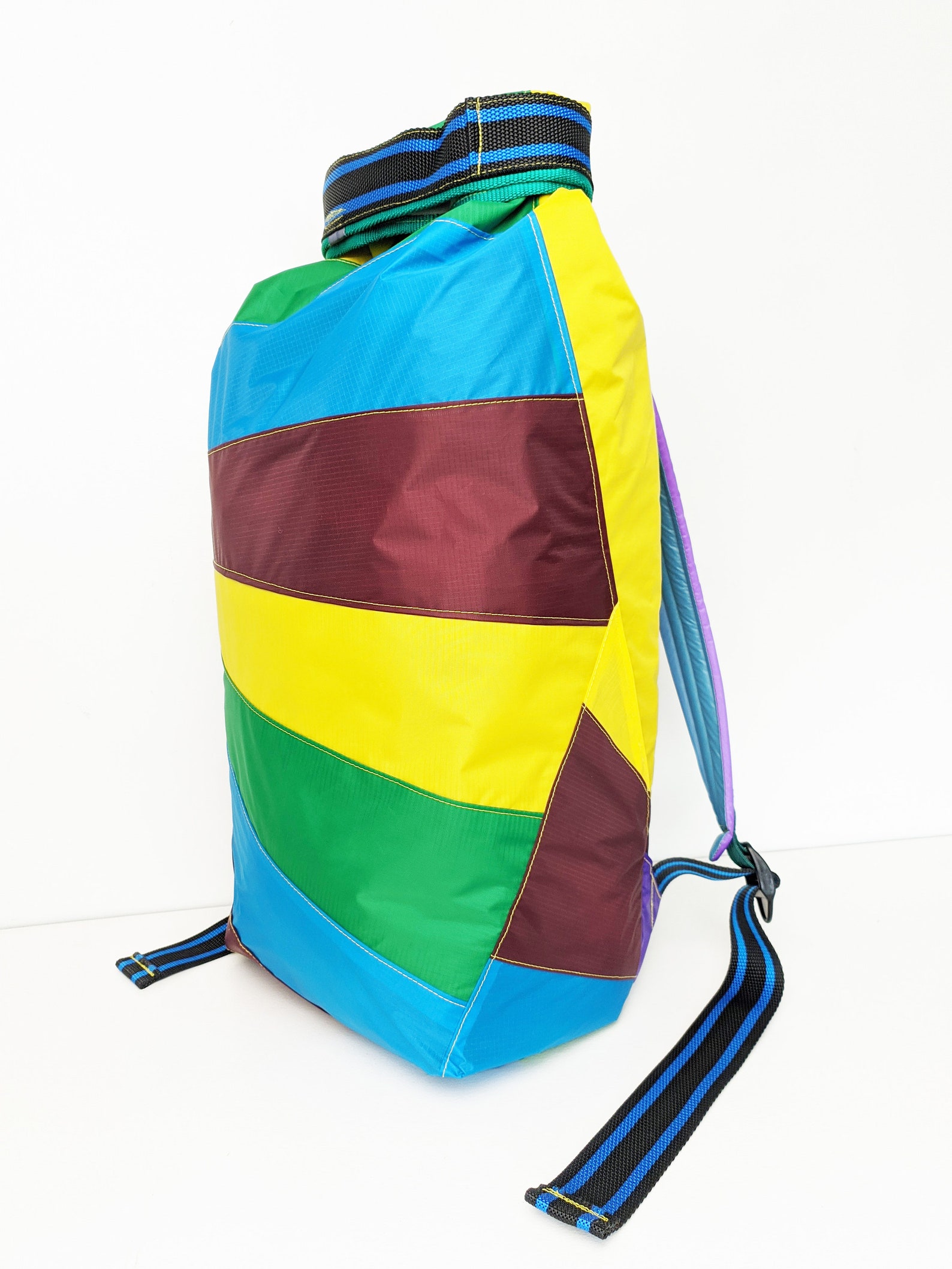 Upcycled From Hot Air Baloon and Boat Sail Rolltop Backpack - Etsy