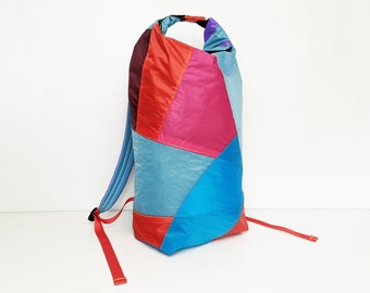Upcycled From Hot Air Baloon and Boat Sail Rolltop Backpack - Etsy
