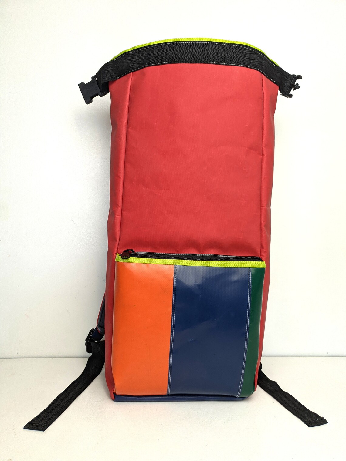 Upcycled Tarpaulin Rolltop Backpack M/L - Etsy