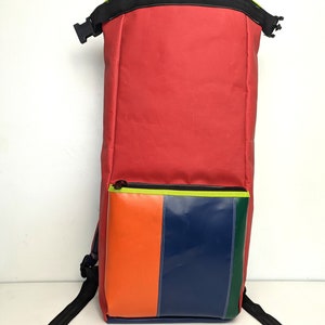 Upcycled Tarpaulin Rolltop Backpack M/L - Etsy