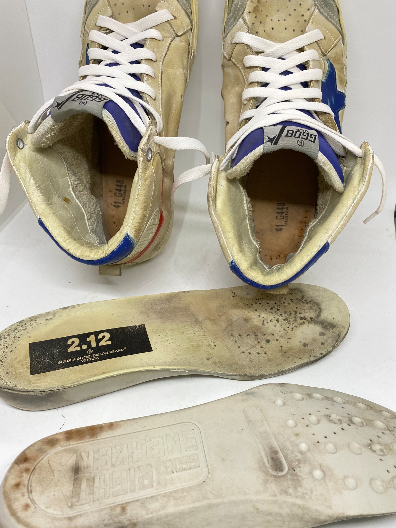 GOLDEN GOOSE Vce 2.12 Ggdb Sneakers Size 41 or Us 11 - Etsy