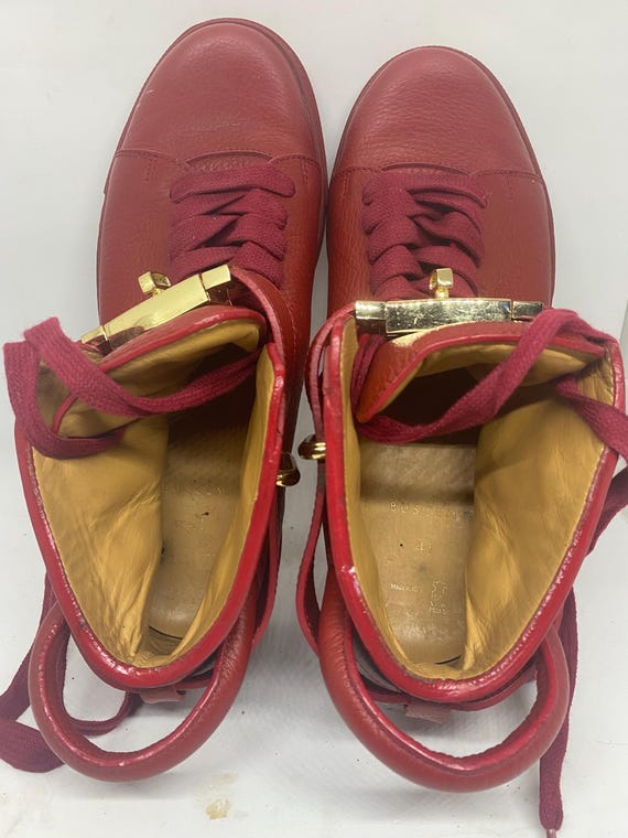 Buscemi red gold sneakers high cut - Gem