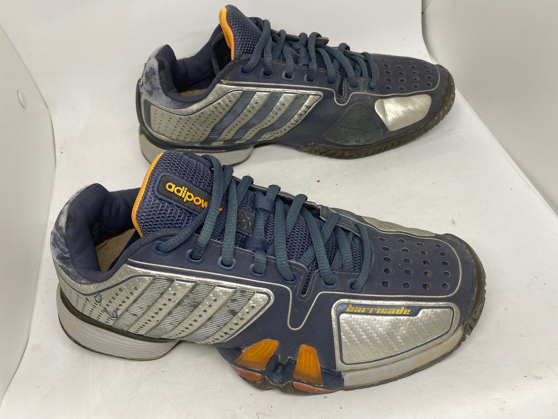 Adidas Adipower Barricade Silver Blue Size Us7 - Etsy