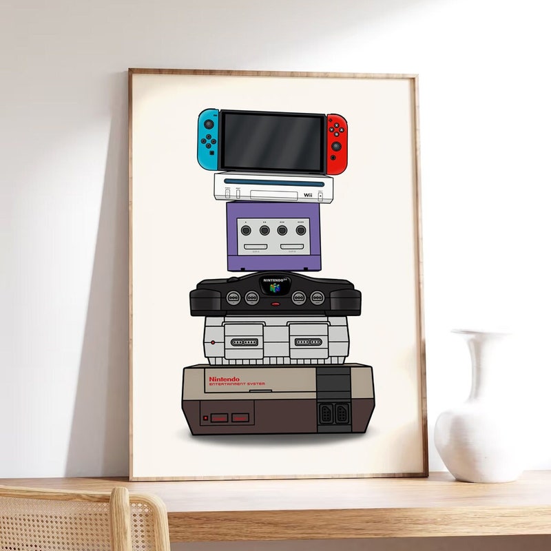 Nintendo Console Prints - Etsy