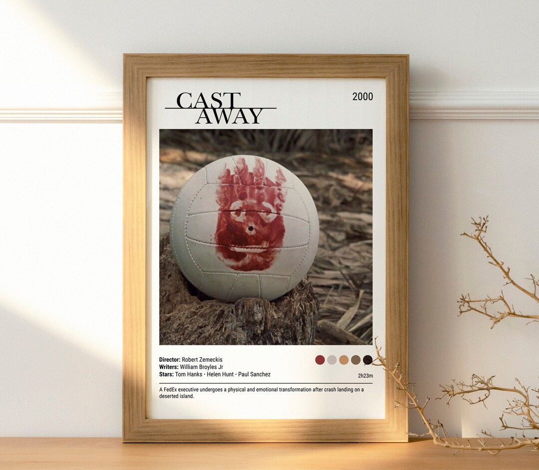 Cast Away (2000) Movie Poster - Wall Art Decor Picture - Film Print ...