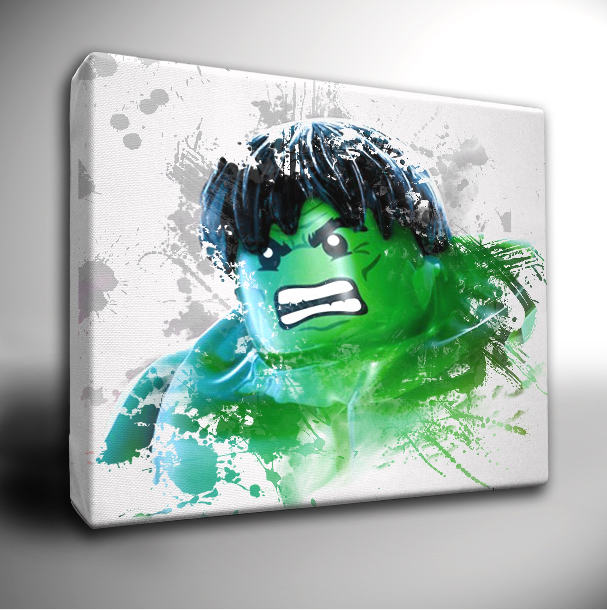 Superhero 'paint Splatter' Comic Book Toy Characters - Etsy