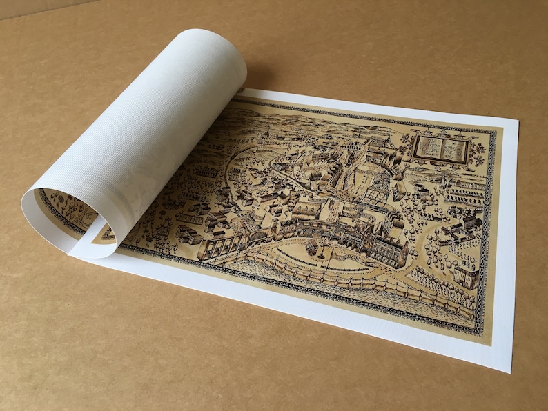 Harry Potter Map Canvas Print - the Wizarding World / London ...