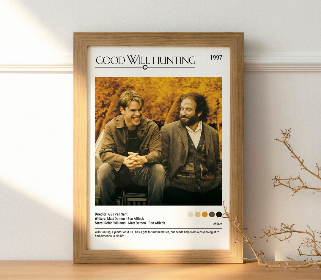 Good Will Hunting (1997) Movie Poster - Wall Art Decor Picture - Film ...