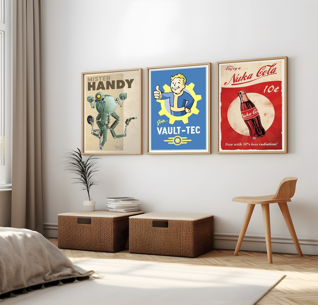 Choose Your Fallout Poster Vault Tec Print Nuka Cola Wall Art Home ...